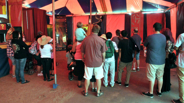 Gasps for Guillotine Trick as Sideshow Wows County Fair Crowds - Times ...