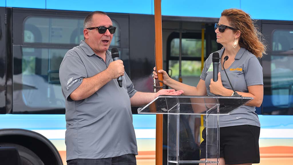 Tesla Camper Electrifies Visitors at Stadium EV Show - Times of San Diego