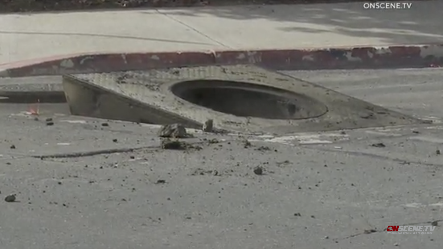 Underground Explosion Sends Manhole Cover Flying in Downtown San Diego ...
