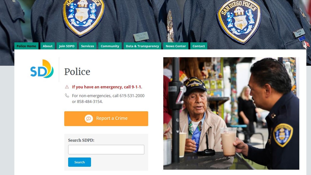 San Diego Police Unveil New Website in Quest for 'Transparency ...