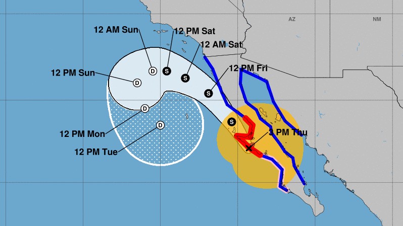 Hurricane Kay to Bring Wind, Rain and End to Heat Wave in Southern ...