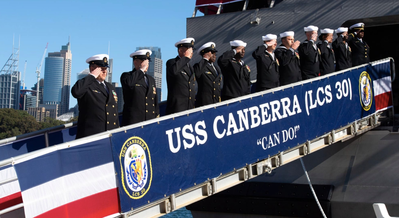 Navy, Aussie Allies Mark Commissioning of USS Canberra at Base in Sydney