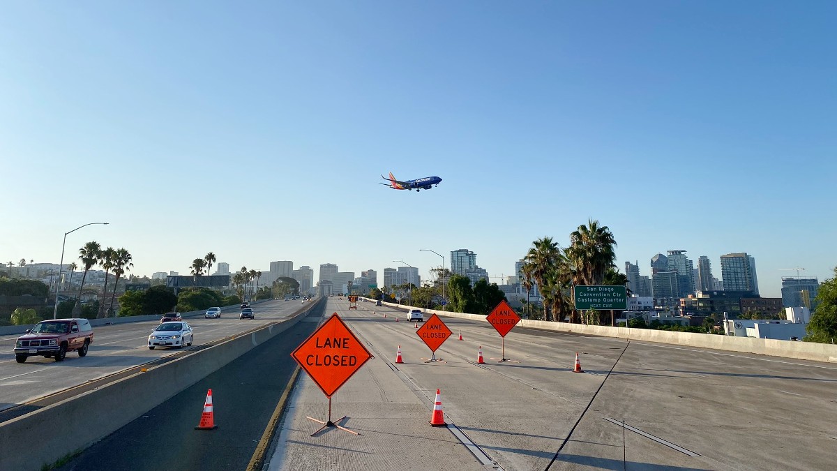 Avoid Southbound I-5 as Freeway Closure Underway in Downtown San Diego