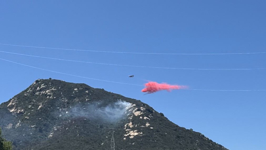 Crews Battle Vegetation Fire on Rock Outcropping Near Pala Casino ...