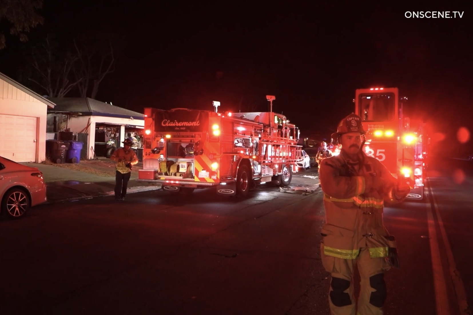 Eight People, Two Dogs Displaced in Early Morning Fire at Clairemont Duplex